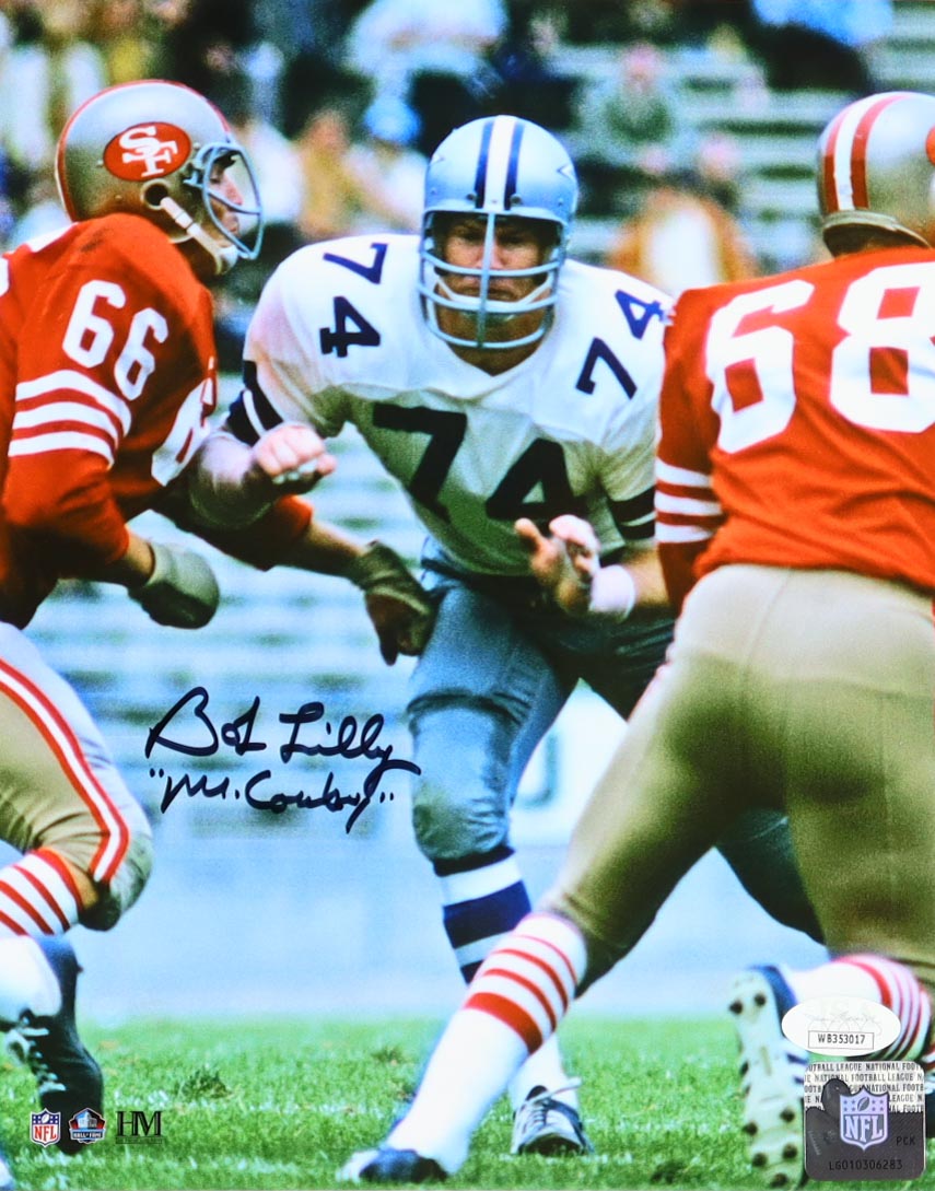 Bob Lilly Signed Cowboys 8x10 Photo Inscribed "Mr. Cowboy" (JSA ...