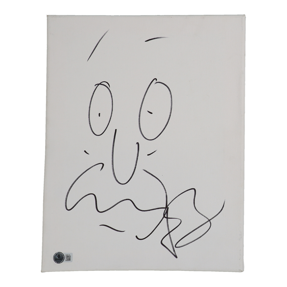 Loren Bouchard Signed "Bob's Burgers" Sketch on Canvas (Beckett ...