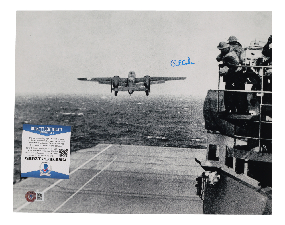 Richard E. Cole Signed 11x14 Photo (Beckett) | Pristine Auction