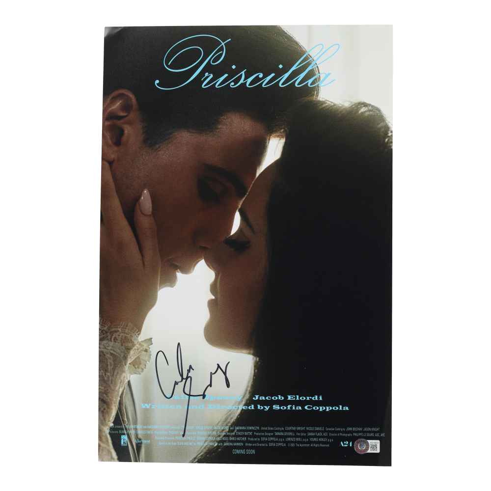 Cailee Spaeny Signed "Priscilla" 12x18 Movie Poster Photo (Beckett) | Pristine Auction