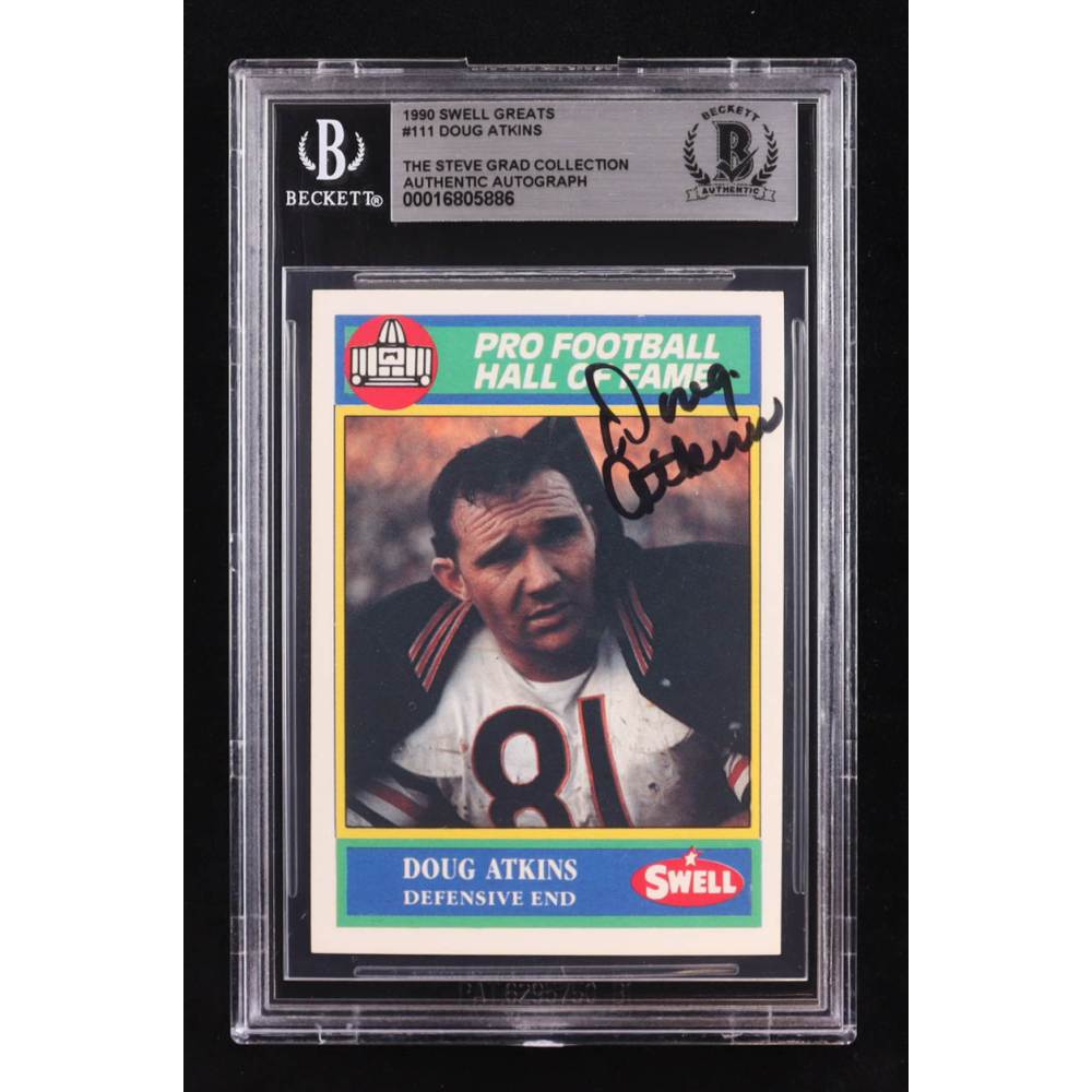 Doug Atkins Signed 1988 Swell Greats #8 82 (BGS) | Pristine Auction