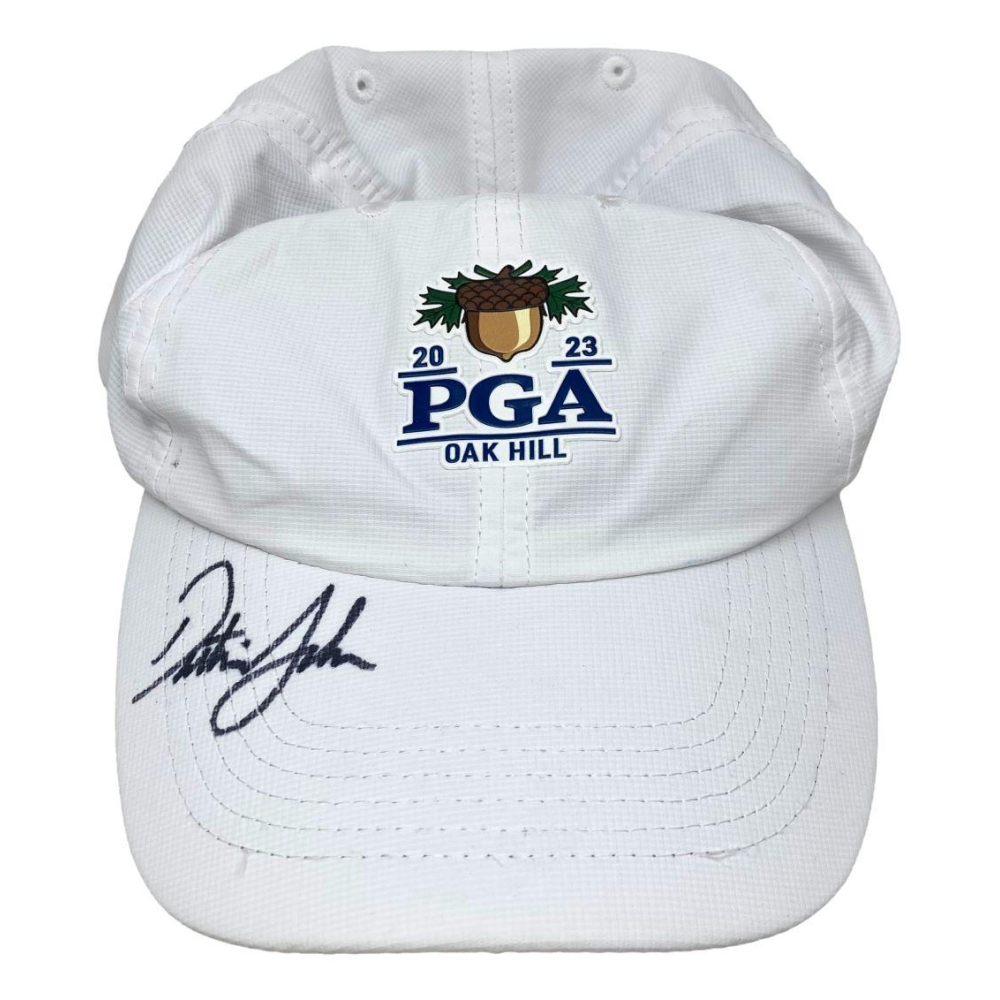 Dustin Johnson Signed 2023 PGA Oak Hill Adjustable Golf Hat (JSA ...
