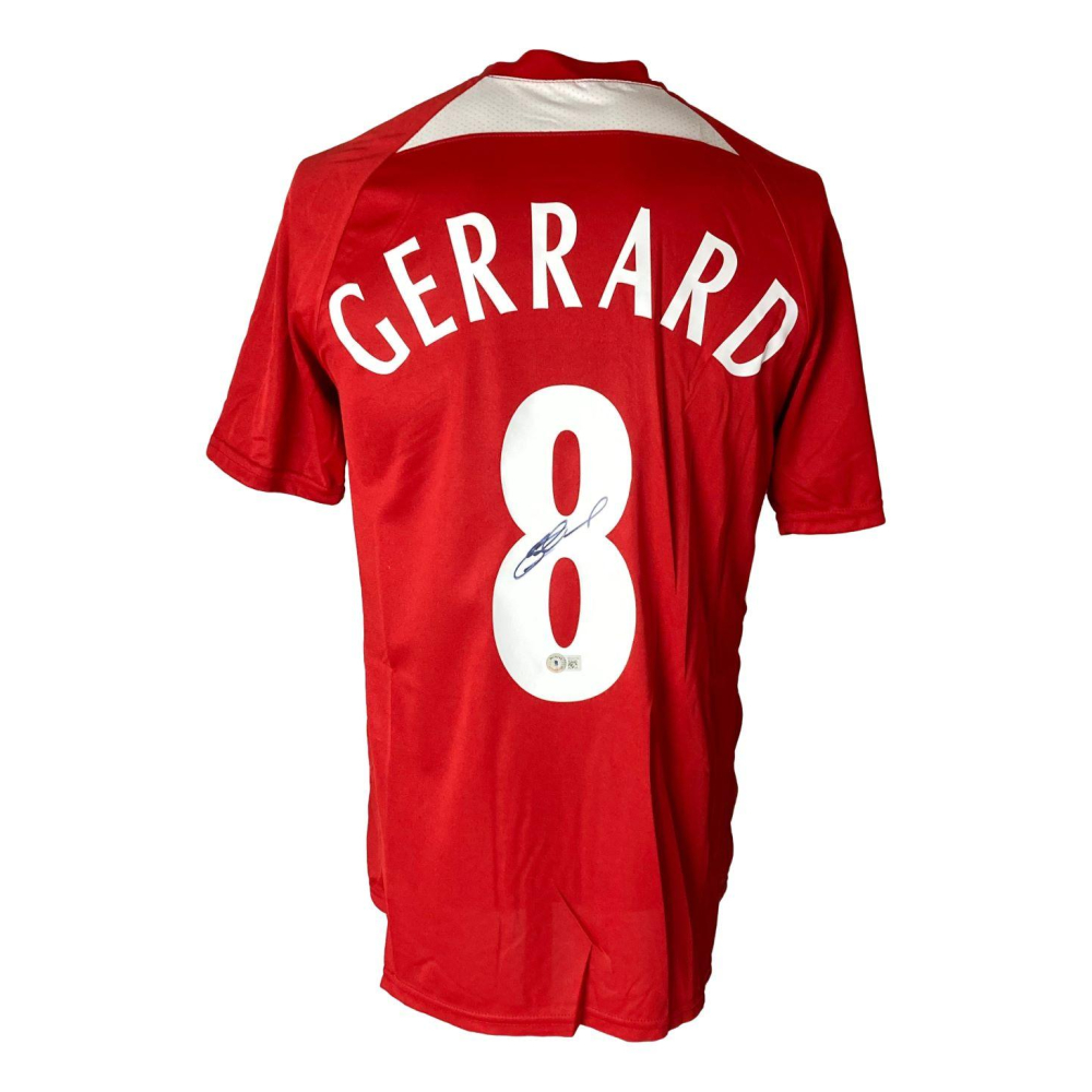 Steven Gerrard Signed Jersey (Beckett) | Pristine Auction