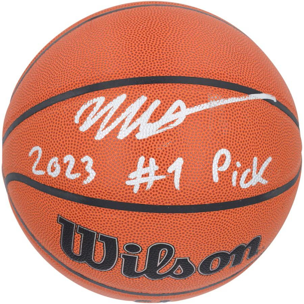 Victor Wembanyama Signed NBA Basketball Inscribed "2023 #1 Pick ...