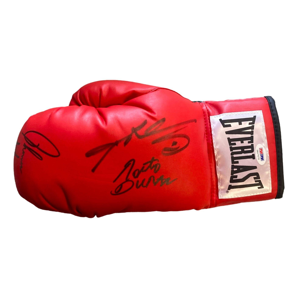 Sugar Ray Leonard, Roberto Duran & Thomas Hearns Signed Everlast Boxing ...