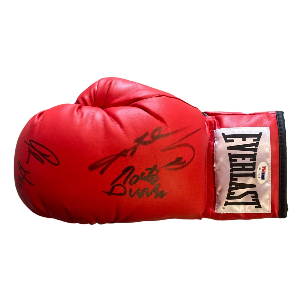 Sugar Ray Leonard, Roberto Duran & Thomas Hearns Signed Everlast Boxing ...