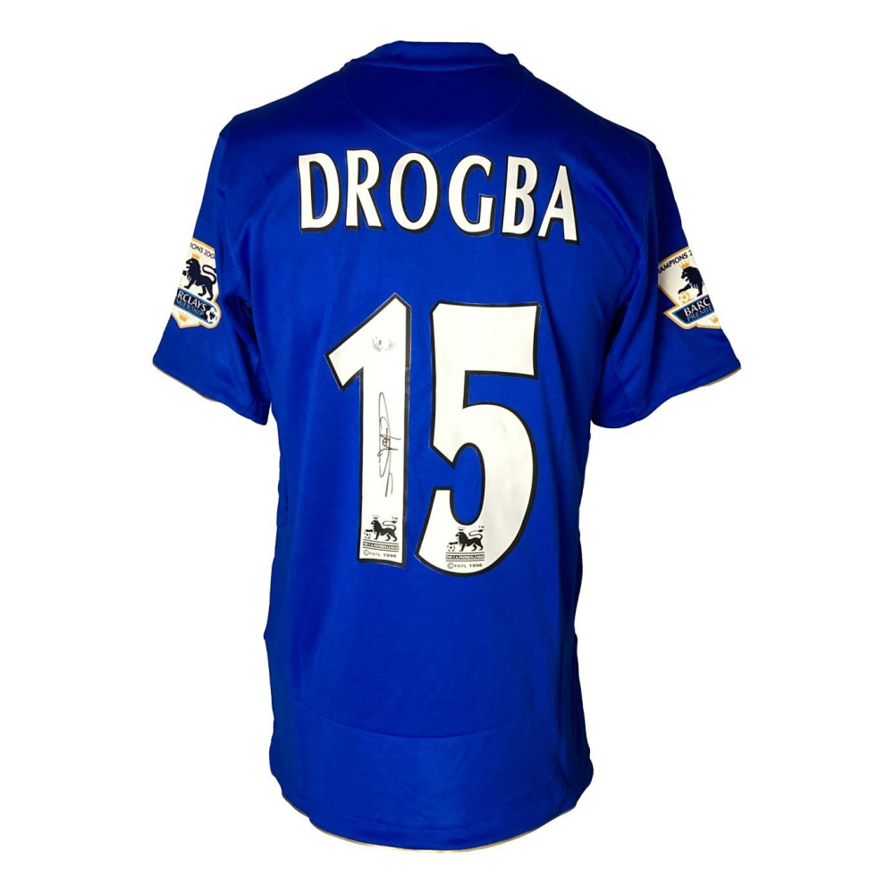 Didier Drogba Signed Chelsea FC Centenary Soccer Jersey (Beckett ...