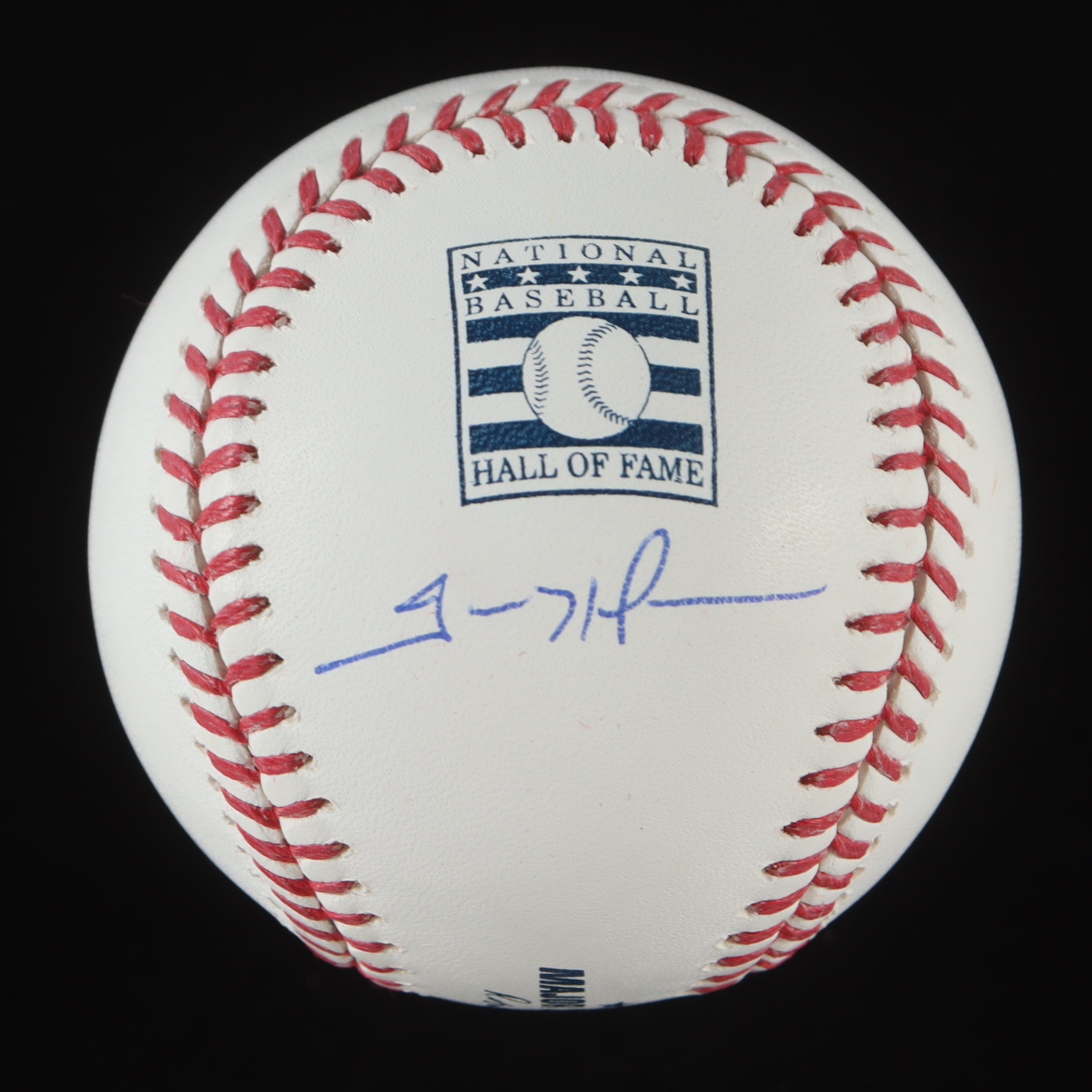 Trevor Hoffman Signed Hall of Fame Logo OML Baseball (JSA) | Pristine ...