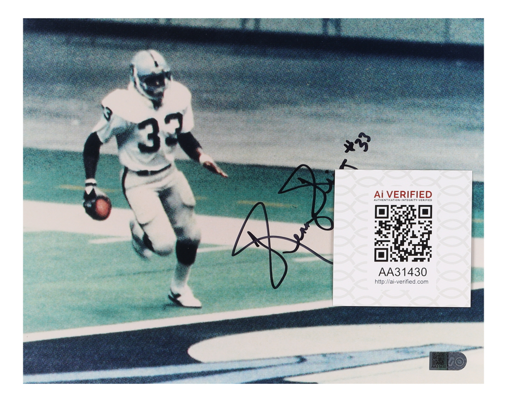 Kenny King Signed Raiders 8x10 Photo (AIV) | Pristine Auction