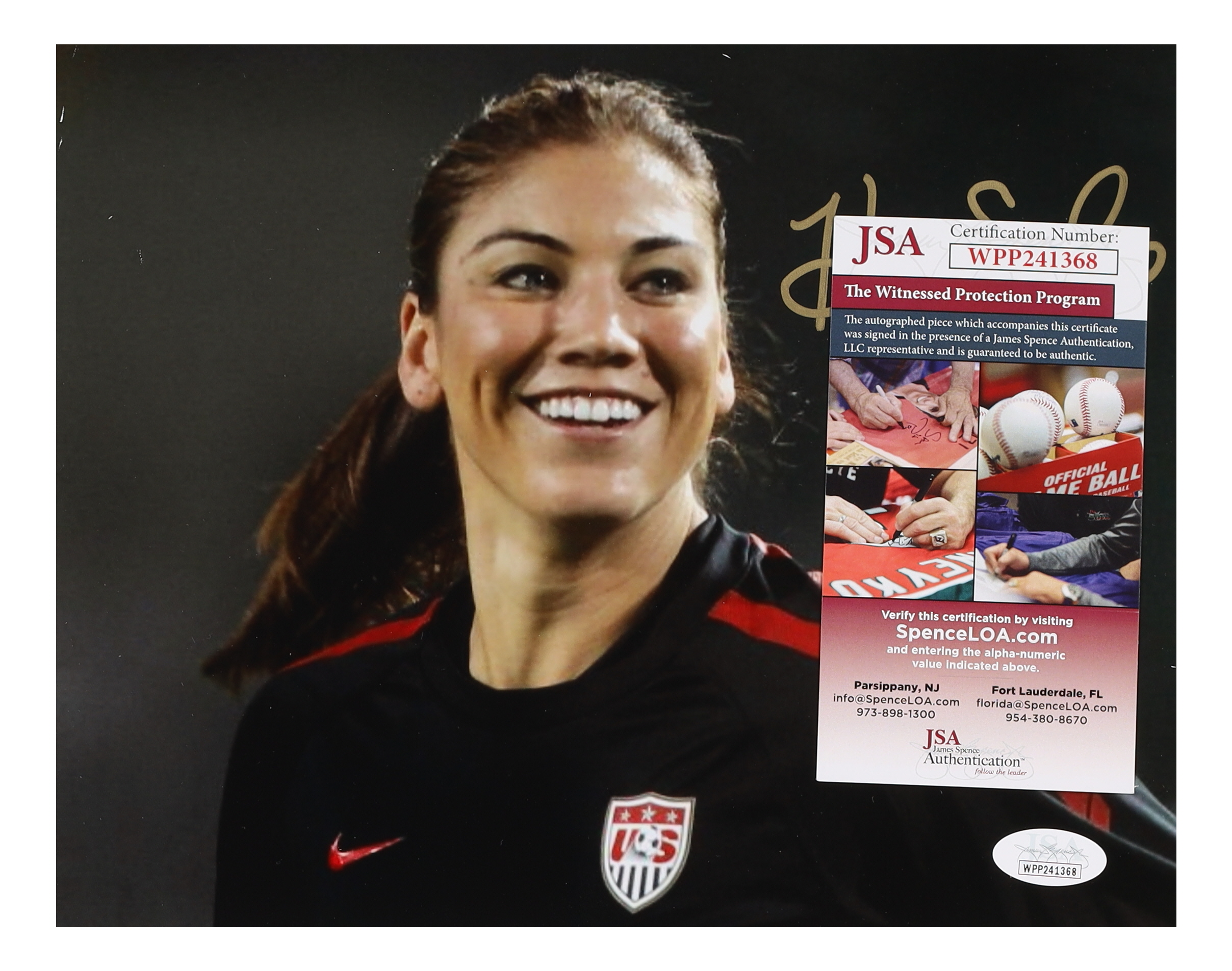 Hope Solo Signed Team USA 8x10 Photo (JSA) | Pristine Auction