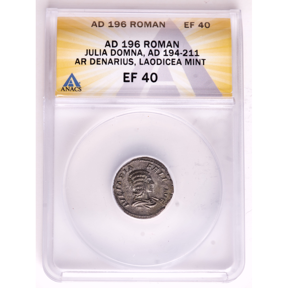 Julia Domna Augusta (A.D. 194-211) Roman Empire AR Denarius Ancient ...