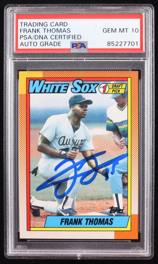 Frank Thomas Signed 1990 Topps #414 RC (PSA | Autograph Graded PSA 10 ...