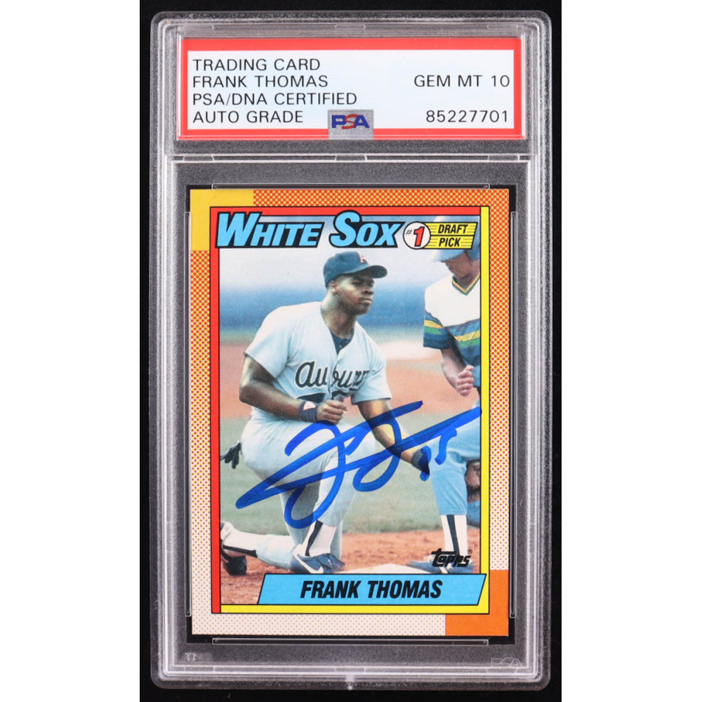 Frank Thomas Signed 1990 Topps #414 RC (PSA | Autograph Graded PSA 10 ...