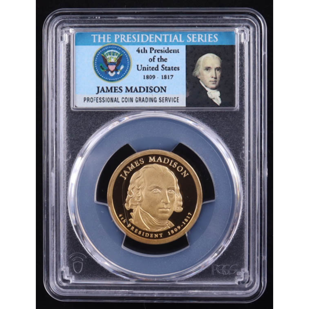 2007-S U.S. Presidential Proof $1 Coin - James Madison 4th President ...