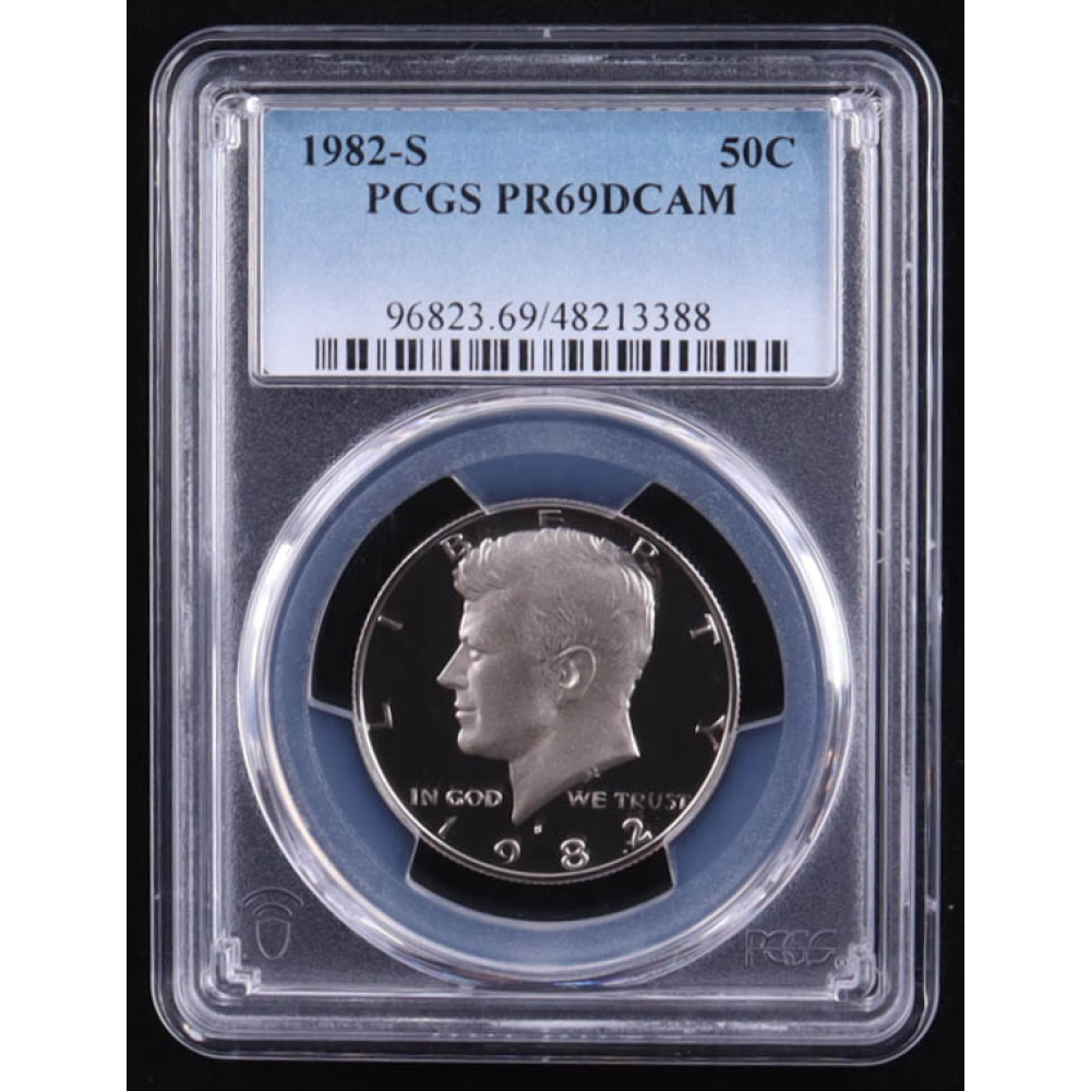 1982-S Kennedy Proof Half Dollar (PCGS PR69DCAM) | Pristine Auction