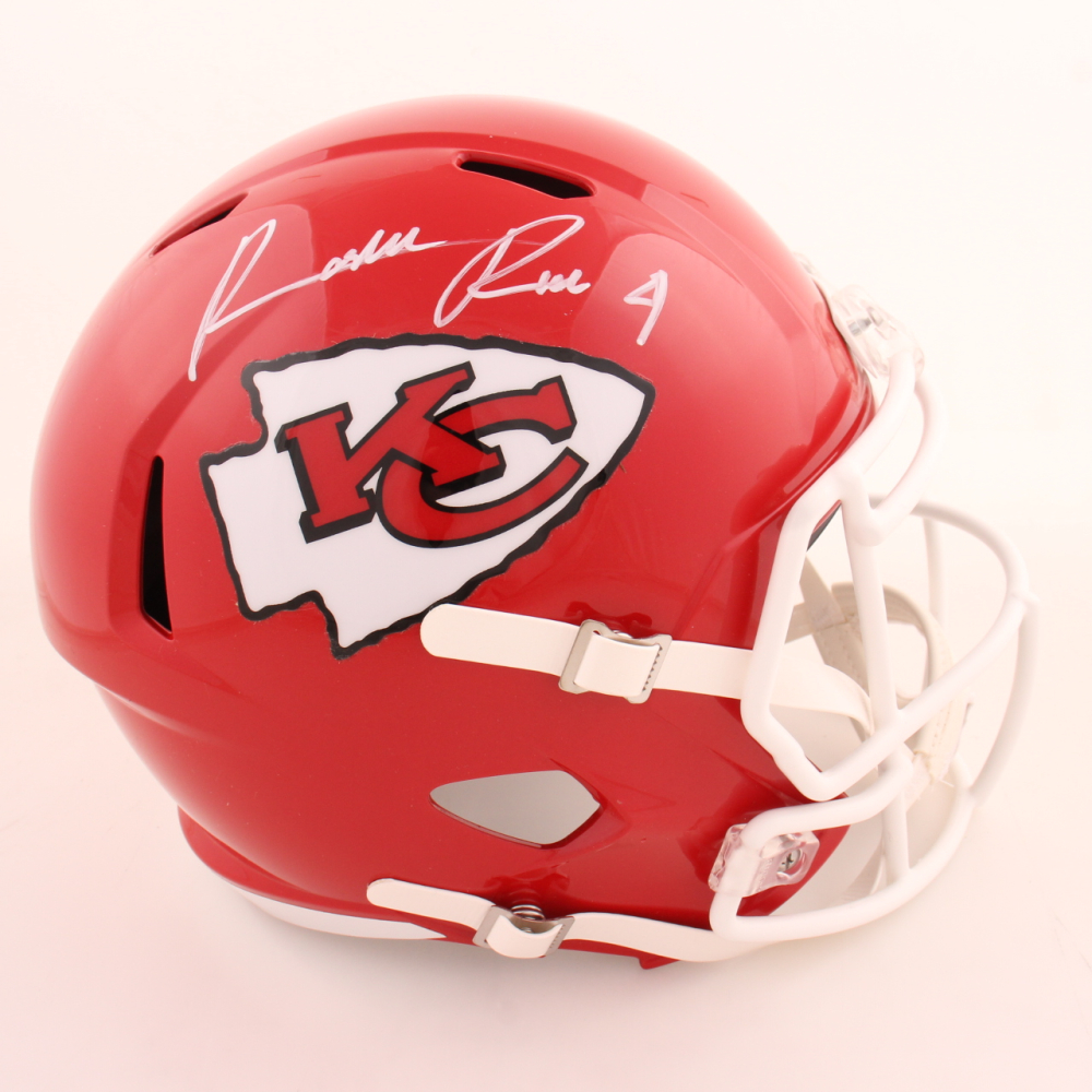 Rashee Rice Signed Chiefs Full-Size Speed Helmet (Beckett) | Pristine ...