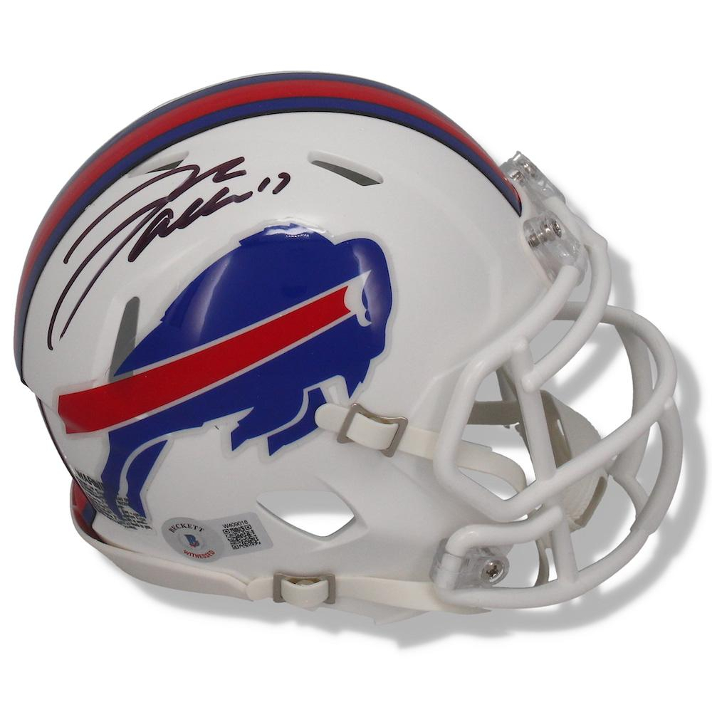 Josh Allen Signed Bills Speed Mini Helmet (Beckett) | Pristine Auction