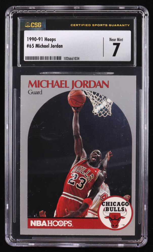 Michael Jordan 1990-91 Hoops #65 (CSG 7) | Pristine Auction
