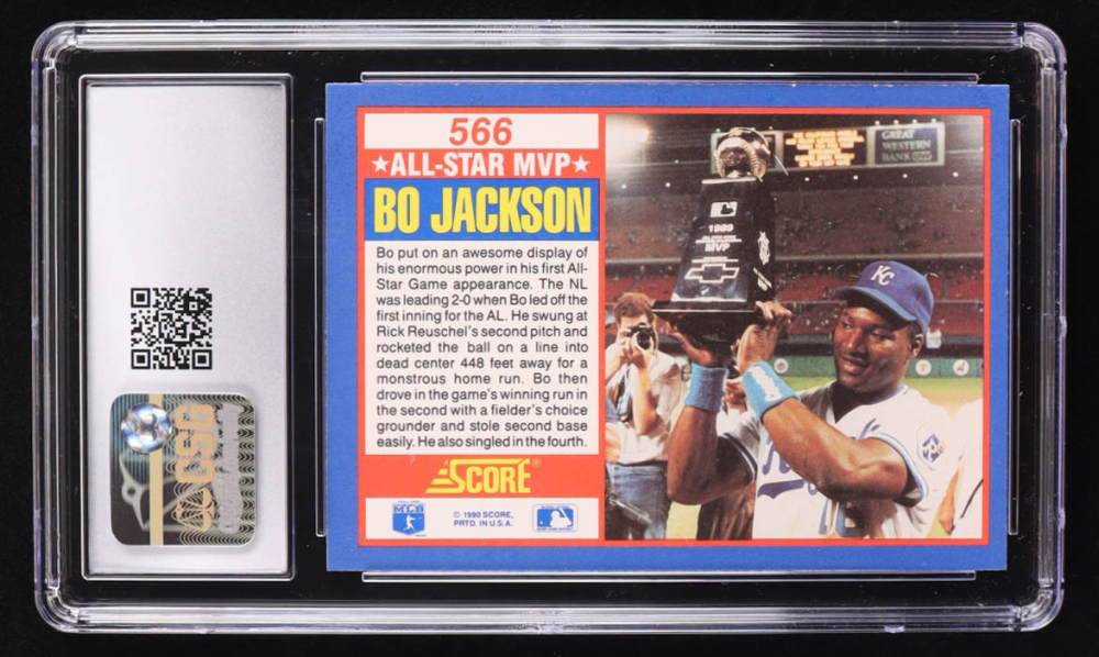 Bo Jackson 1990 Score #566 / AS-MVP (CSG 8.5) | Pristine Auction