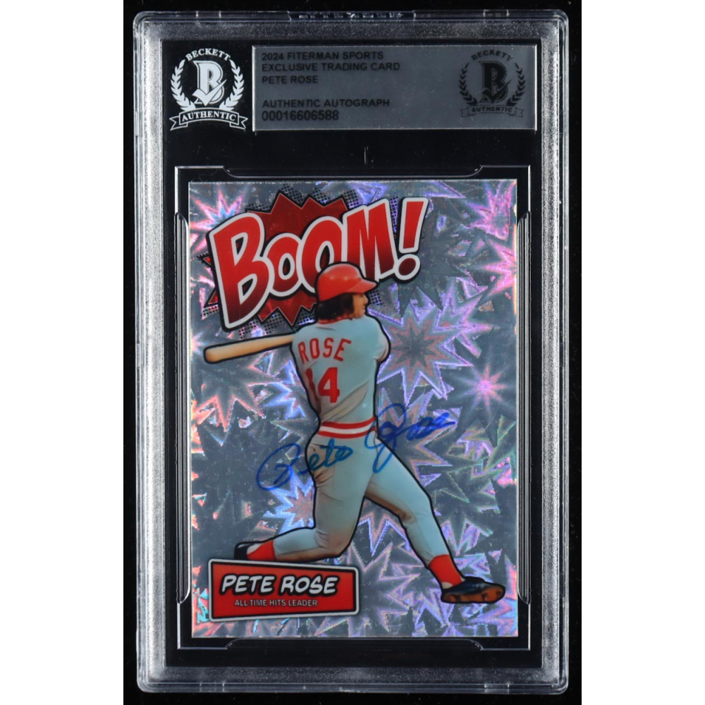 Pete Rose Signed 2024 Fiterman Sports Exclusive Trading Card #4256 (BGS ...
