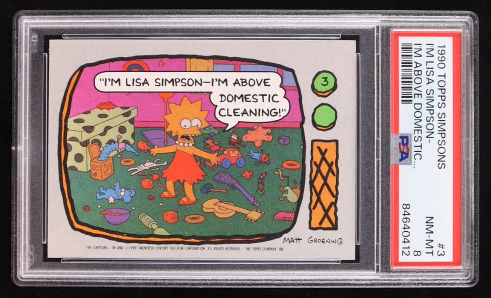 I'm Lisa Simpson 1990 Topps The Simpsons #3 (PSA 8) | Pristine Auction