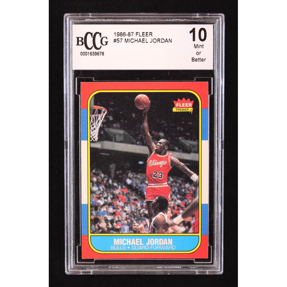 Michael Jordan 1986-87 Fleer #57 RC (BCCG 10) | Pristine Auction