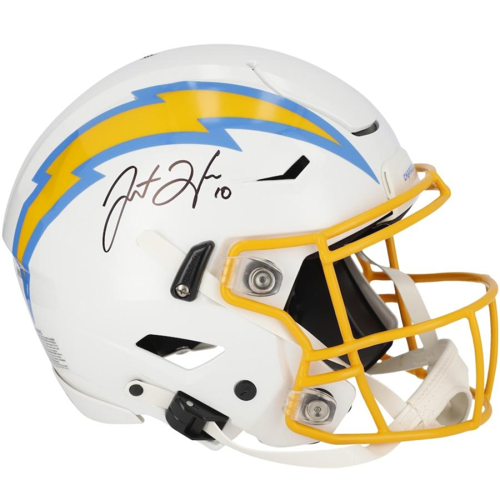 Justin Herbert Signed Chargers Full-Size Authentic On-Field Speedflex ...
