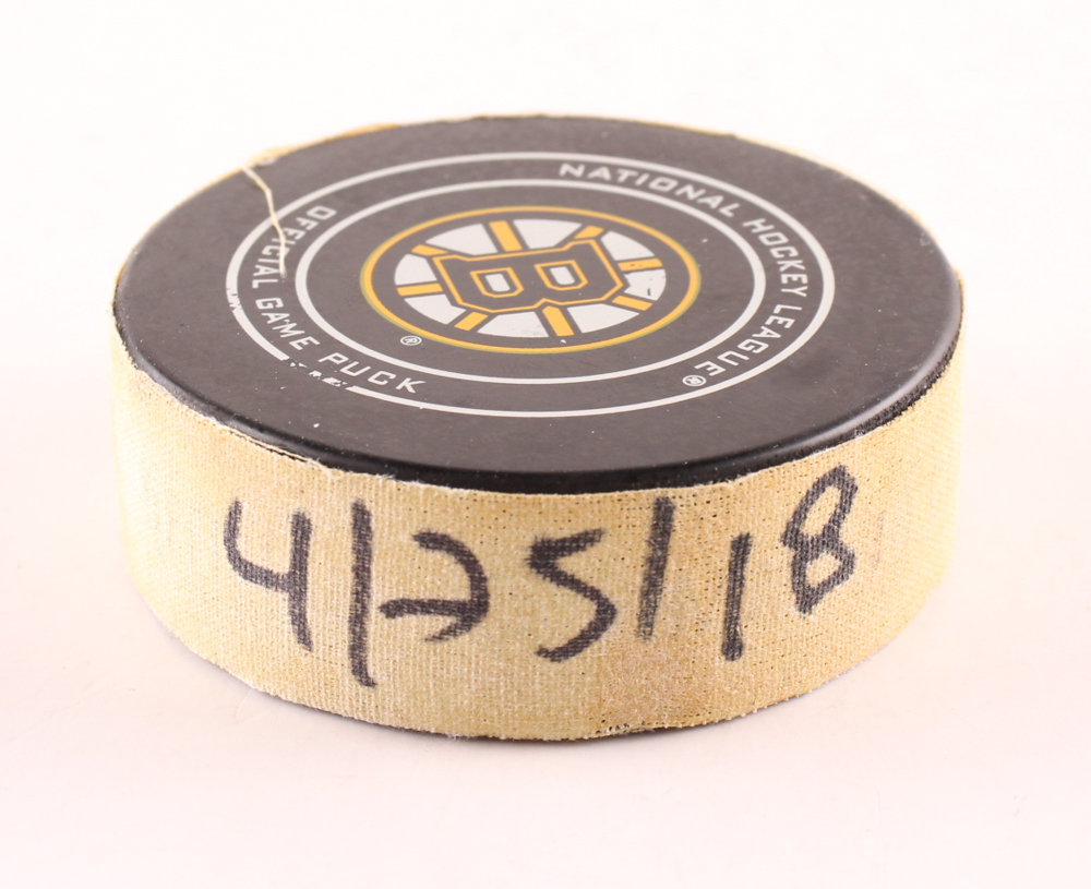 Torey Krug "Bruins" Game-Used/Goal Scored 8th Stanley Cup Playoff Goal ...
