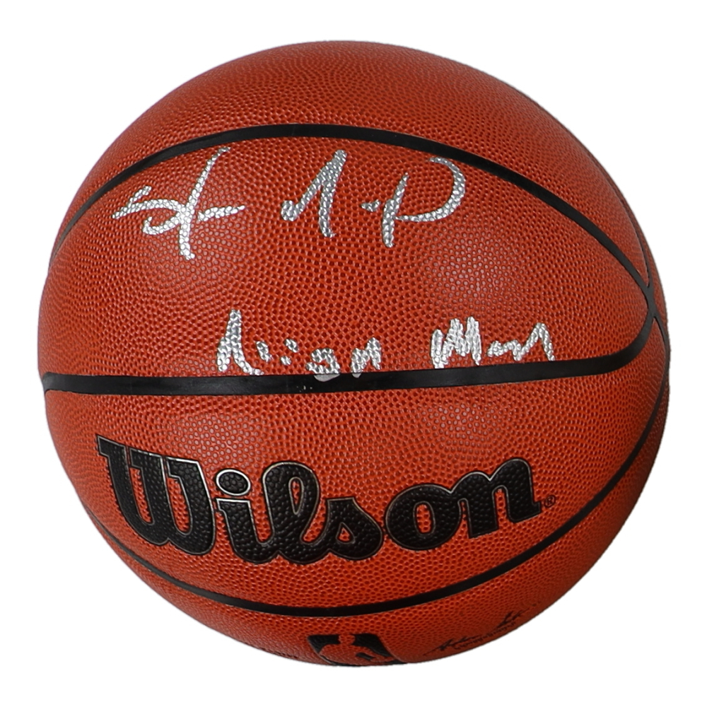 Shawn Kemp Signed NBA Basketball Inscribed "Reign Man" (Schwartz ...