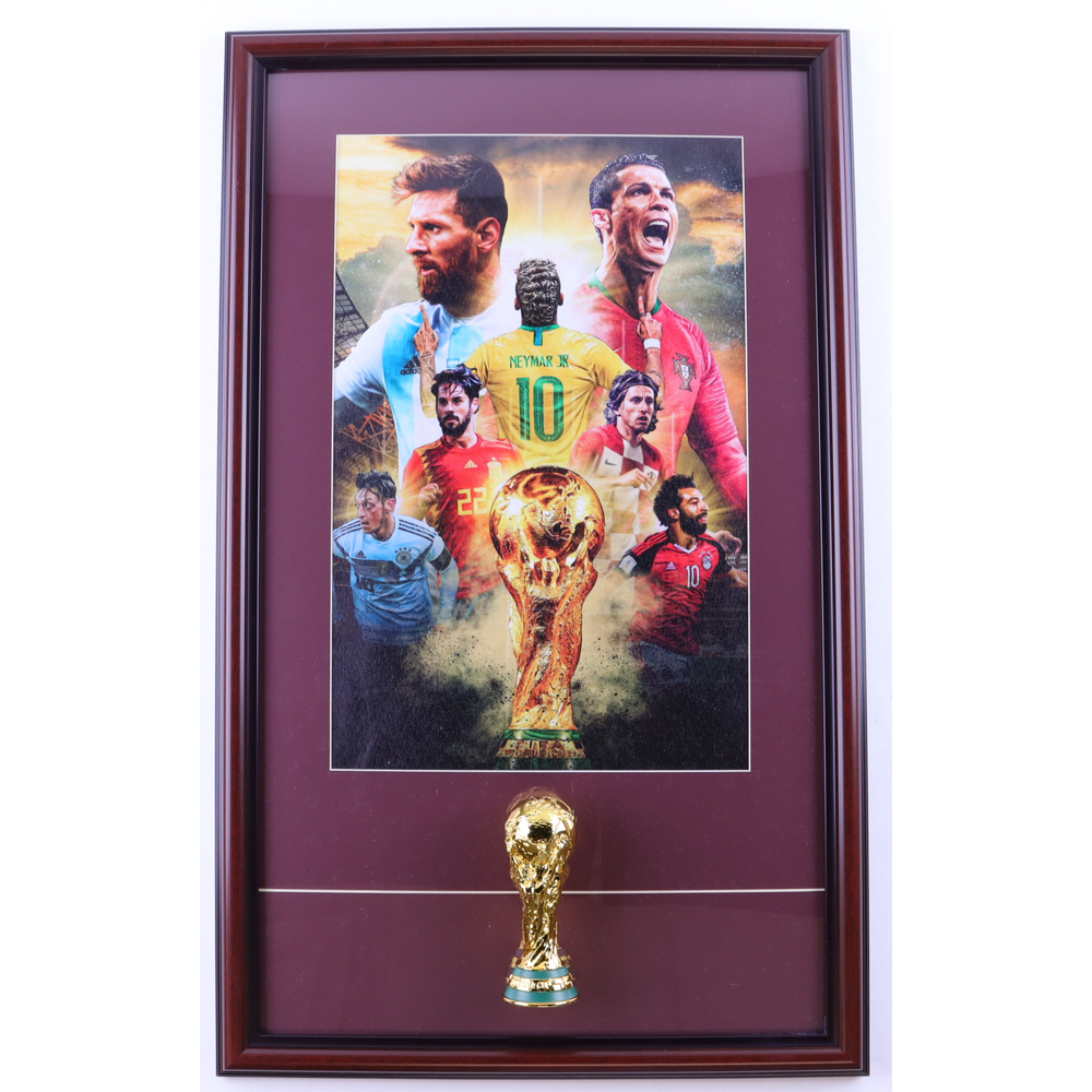 "All-Time Soccer Greats" Custom Framed Canvas Photo Print Display With ...