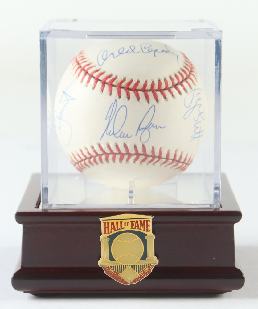 Hall of Famers OAL Baseball Signed by (4) with Robin Yount, George ...