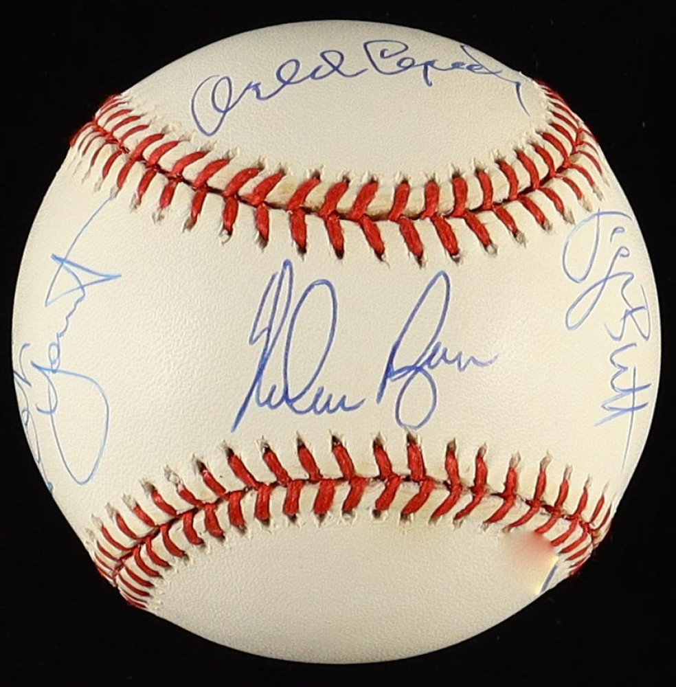 Hall of Famers OAL Baseball Signed by (4) with Robin Yount, George ...