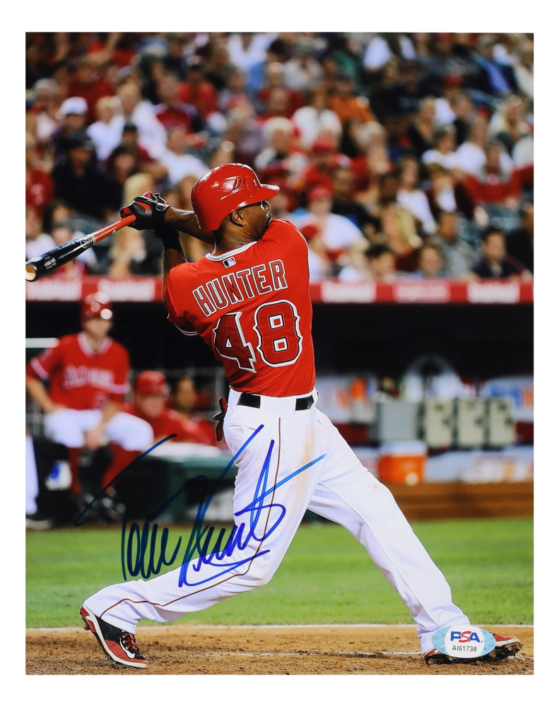 Torii Hunter Signed Angels 8x10 Photo (PSA) | Pristine Auction