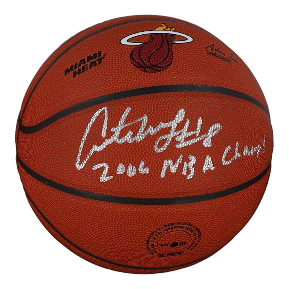 Antoine Walker Signed Heat Logo Basketball Inscribed "2006 NBA Champs ...