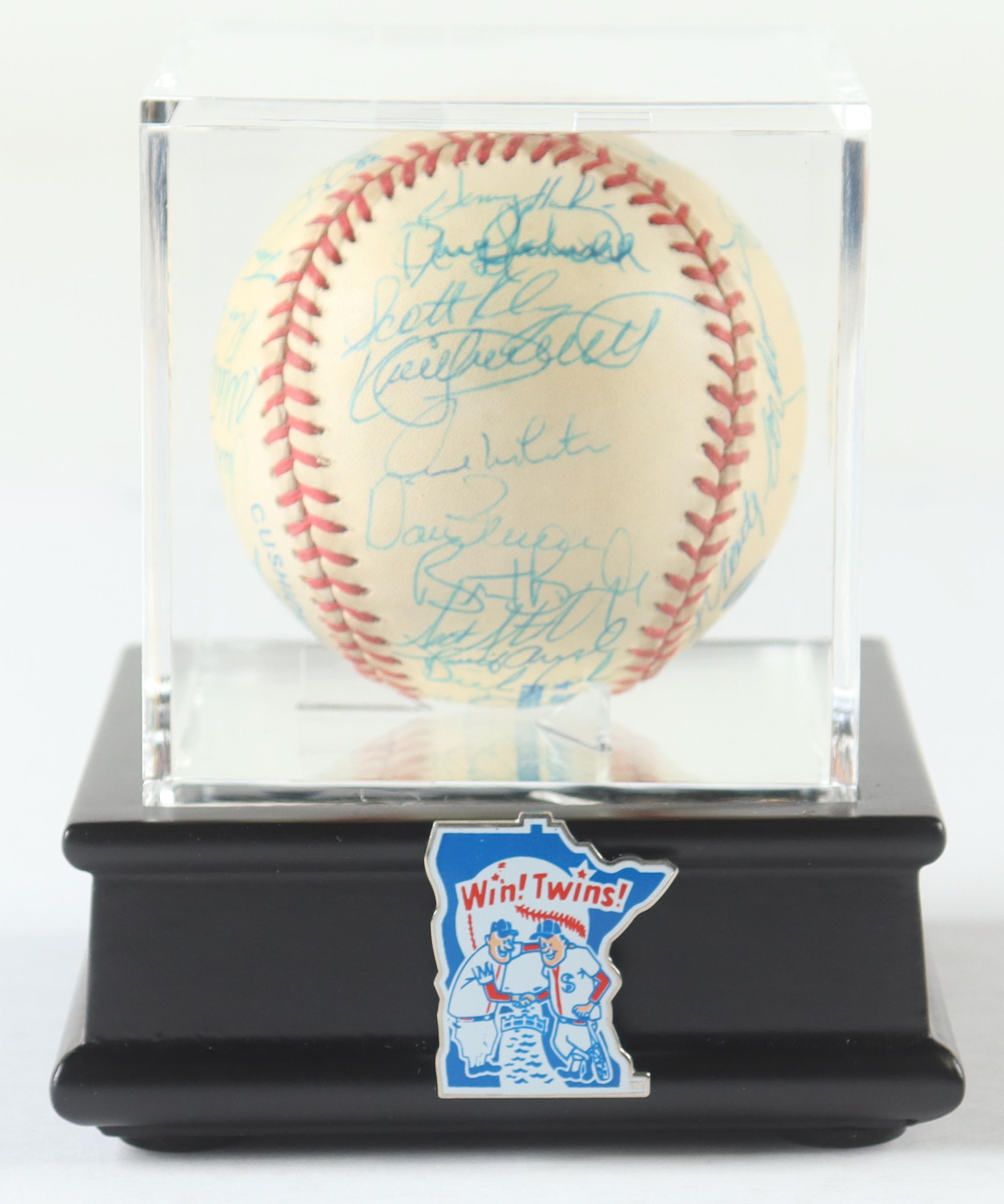 1996 Twins OAL Baseball Team-Signed by (37) With Kirby Puckett, Paul ...