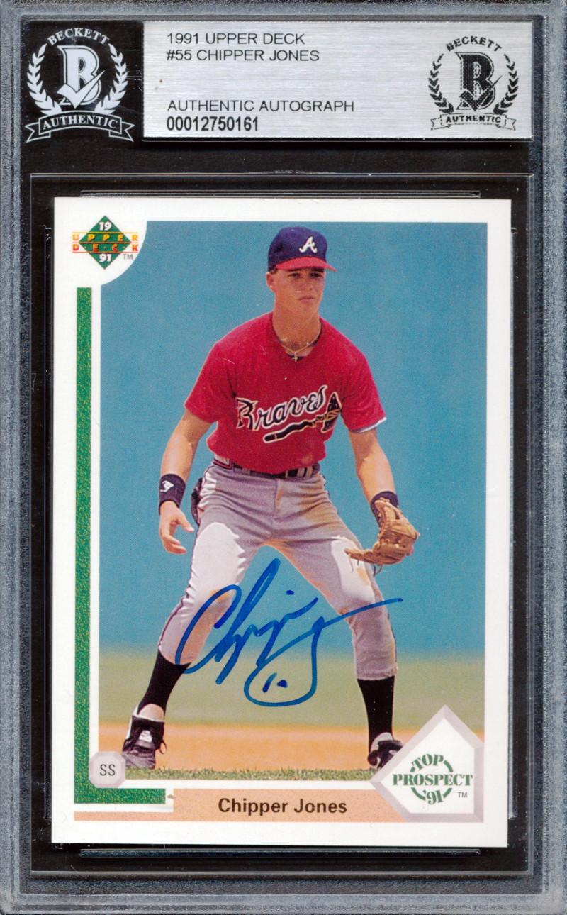 Chipper Jones Signed 1991 Upper Deck #55 RC (BGS) | Pristine Auction