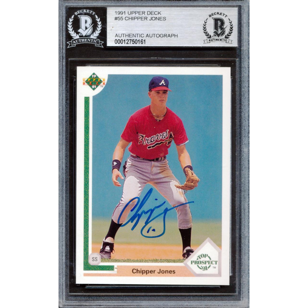 Chipper Jones Signed 1991 Upper Deck #55 RC (BGS) | Pristine Auction