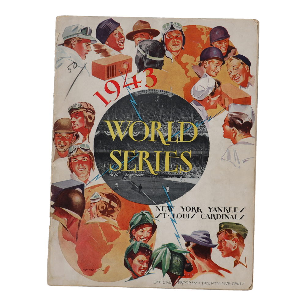 1943 Yankees World Series Original Program & Scorecard | Pristine Auction