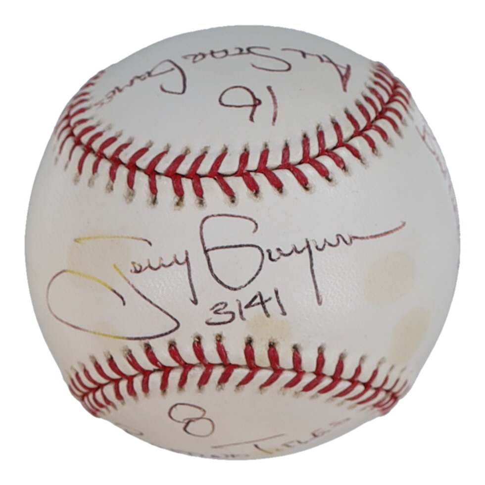 Tony Gwynn Signed ONL Baseball With (5) Career Stat Inscriptions ...