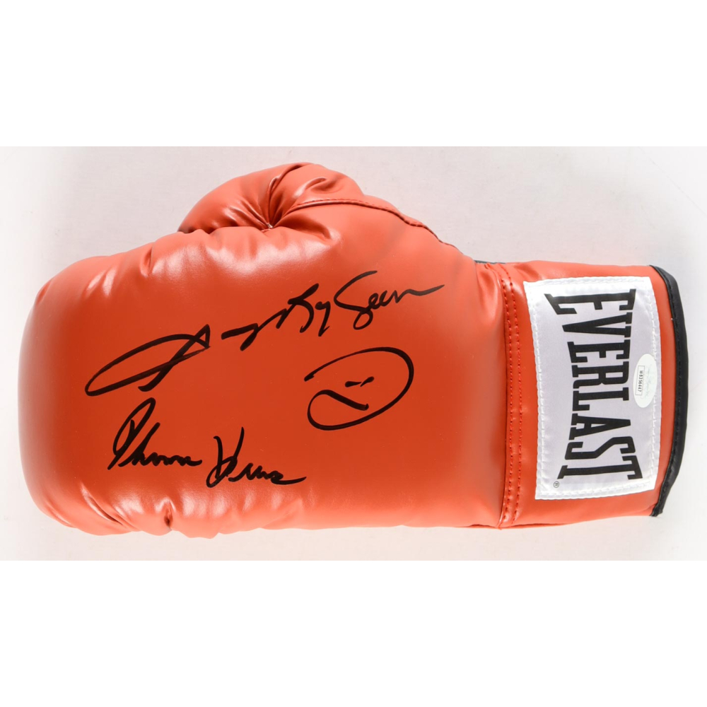 Sugar Ray Leonard & Thomas Hearns Signed Everlast Boxing Glove (JSA ...