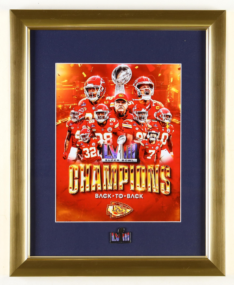 Chiefs Back To Back Super Bowls Custom Framed Photo Display With ...