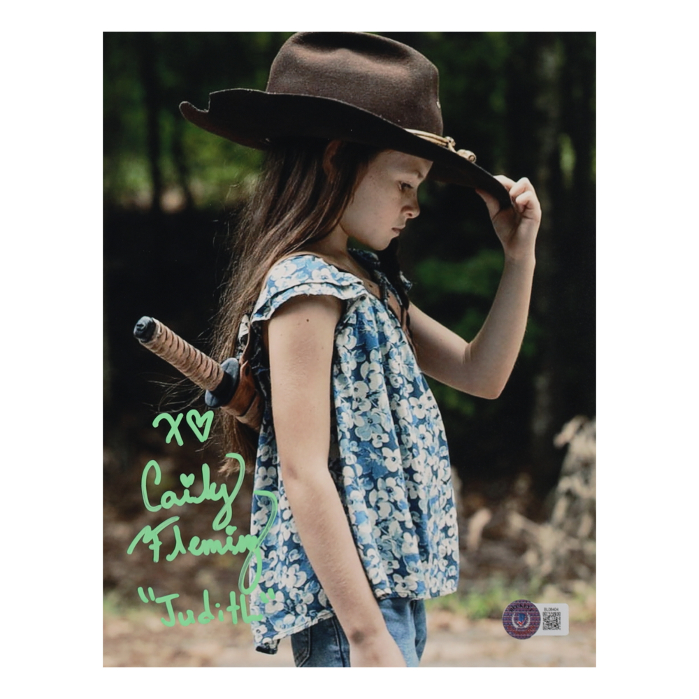 Cailey Fleming Signed "The Walking Dead" 8x10 Photo Inscribed "Judith ...