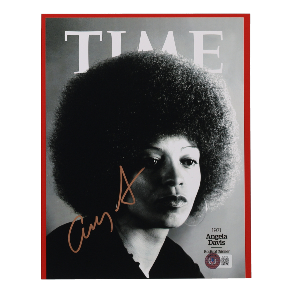 Angela Davis Signed 8x10 Magazine Cover Photo (Beckett) | Pristine Auction
