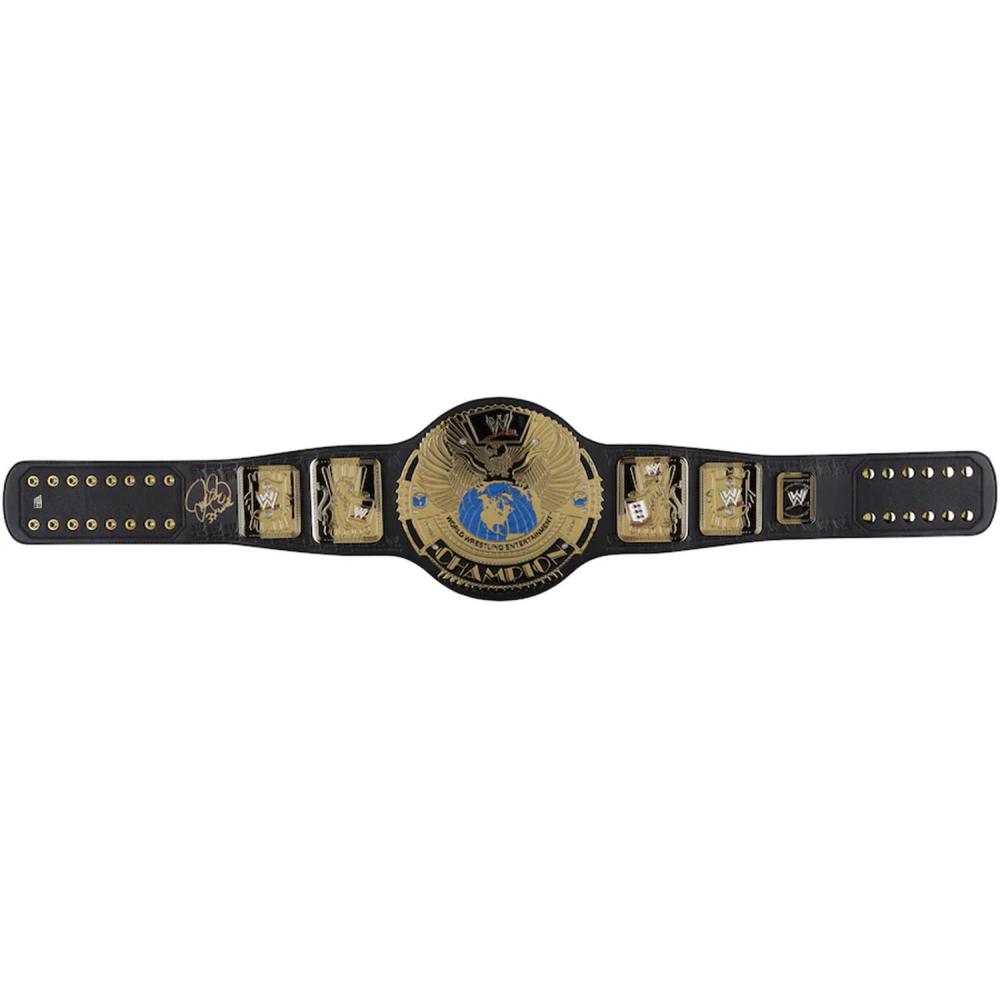 Mankind Signed WWE Championship Title Belt Inscribed "3x WWE" (Fanatics ...