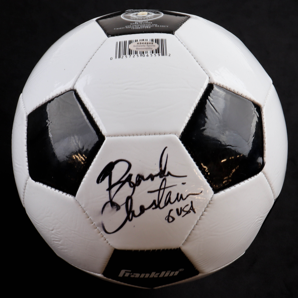 Brandi Chastain Signed Franklin Soccer Ball Inscribed "USA" (Schwartz ...