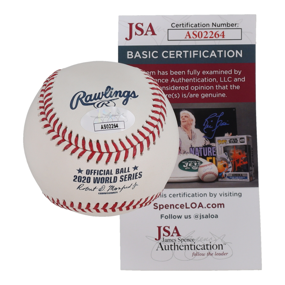 Justin Turner Signed 2020 World Series Logo Baseball (JSA) | Pristine ...