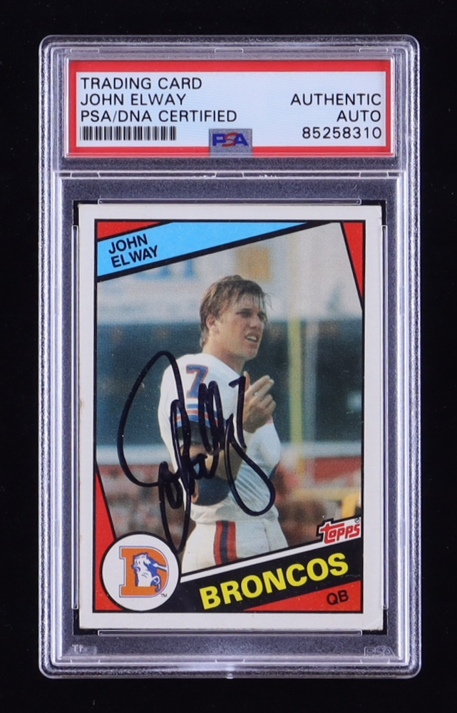 John Elway Signed 1984 Topps #63 RC (PSA) | Pristine Auction