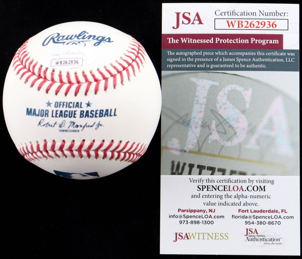 Mark Buehrle & Ramon Castro Signed OML Baseball Inscribed "PG Game ...