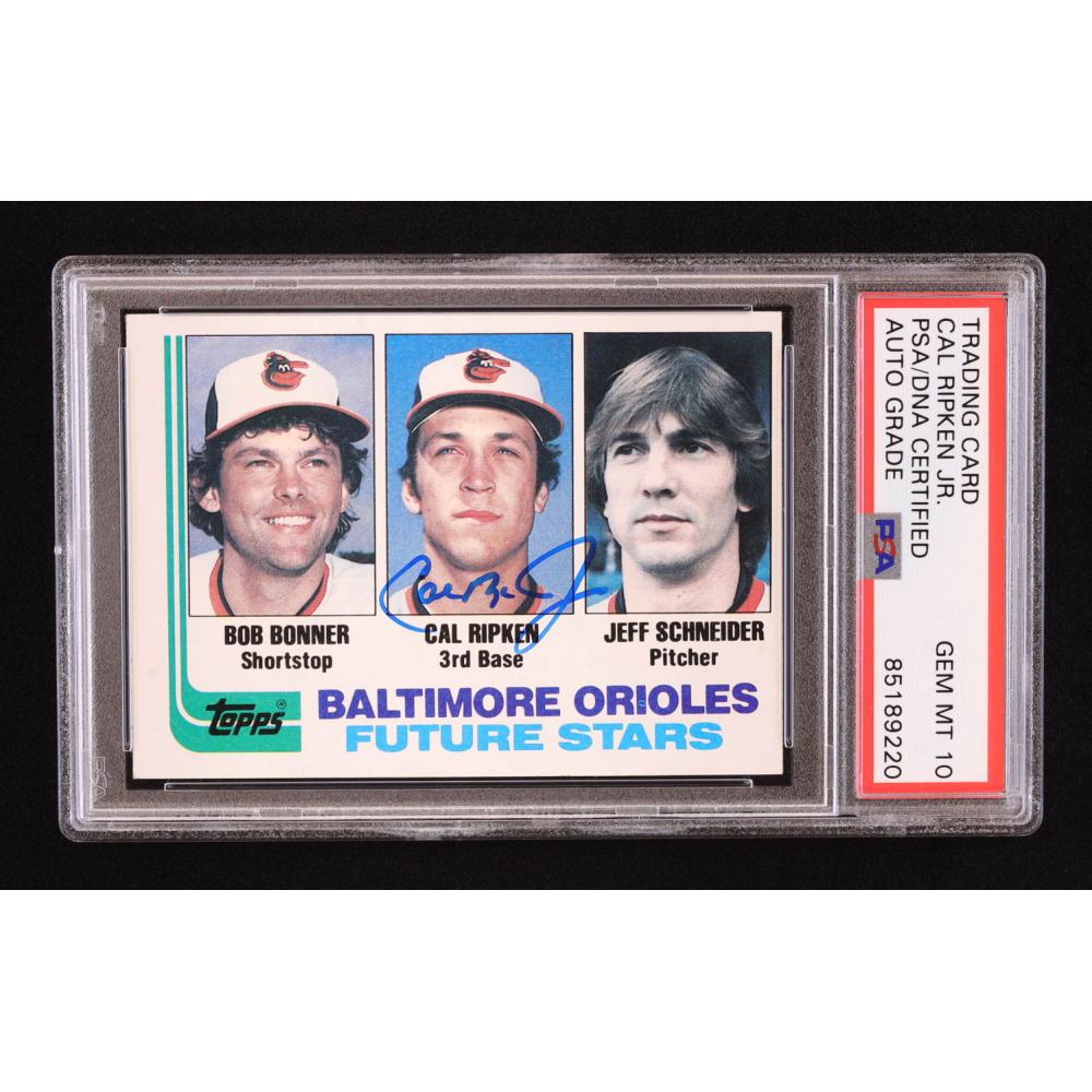Cal Ripken Jr. Signed 1982 Topps #21 Rc (psa | Autograph Grade 10