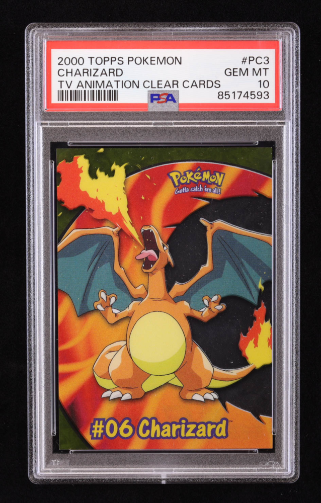 Charizard 2000 Topps TV Animation Edition #PC3 Clear Price Guide ...